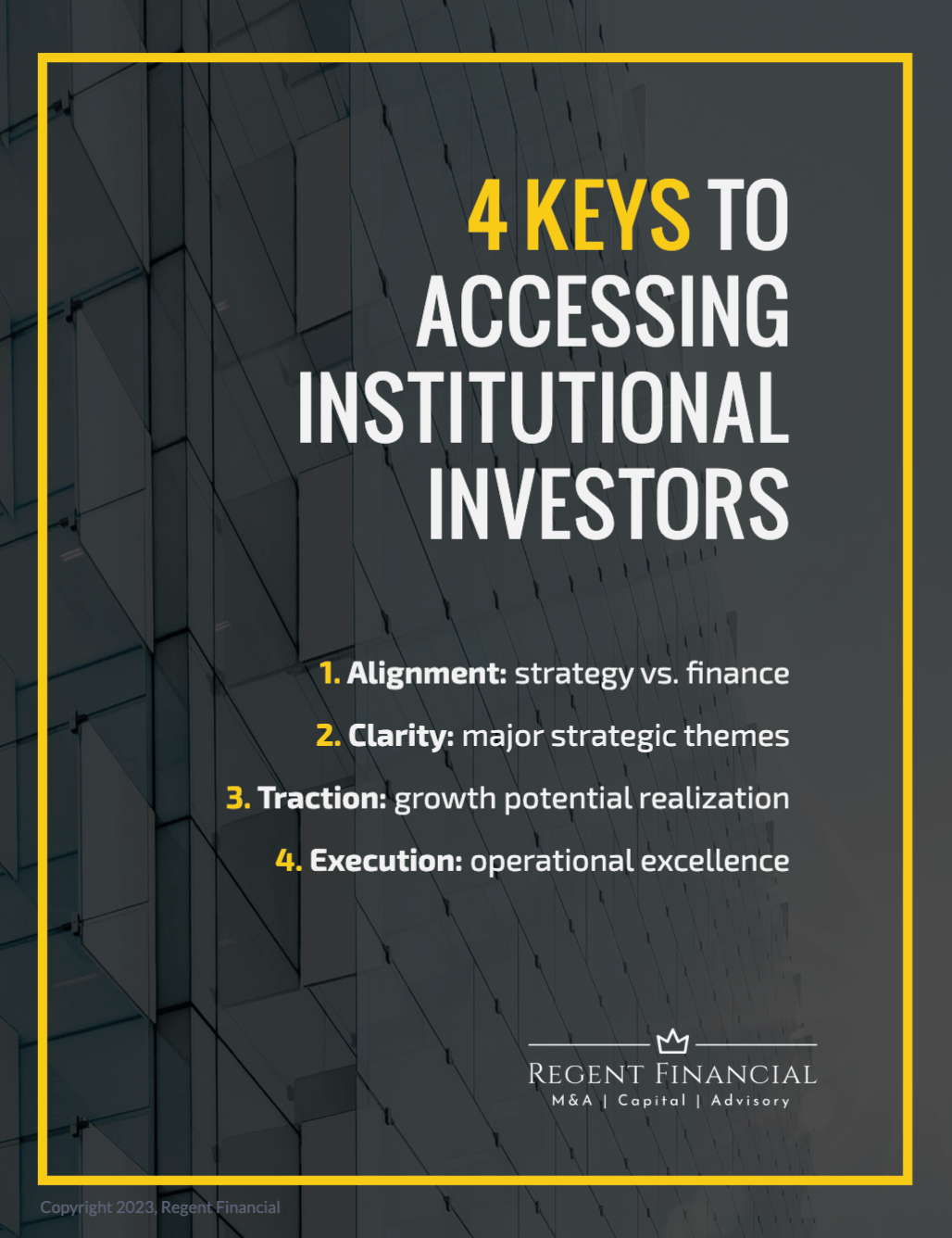 Equity Capital Raise - Regent Financial, LLP